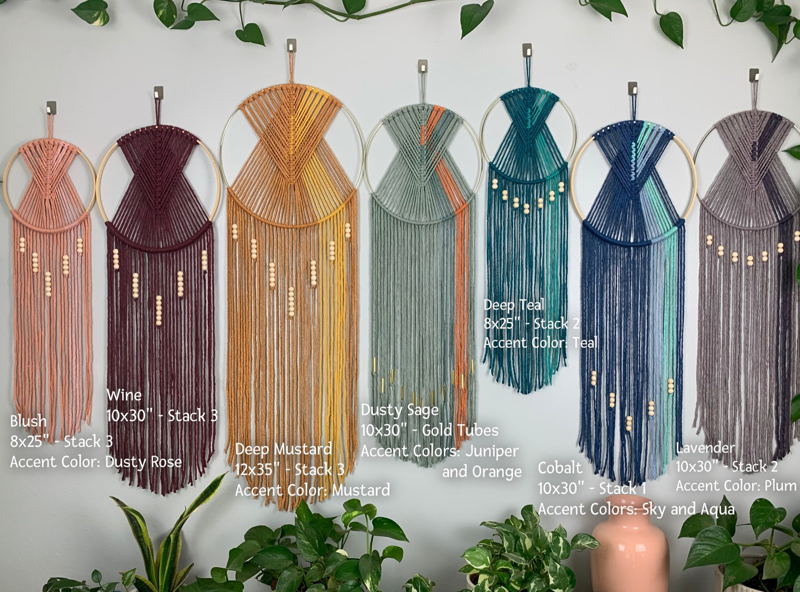 Macrame Hoop Wall Hanging Custom Macrame Boho Decor - Etsy
