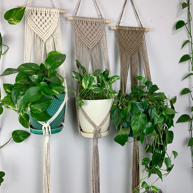 Macrame Plant Hanger Macrame Wall Plant Holder Macrame - Etsy
