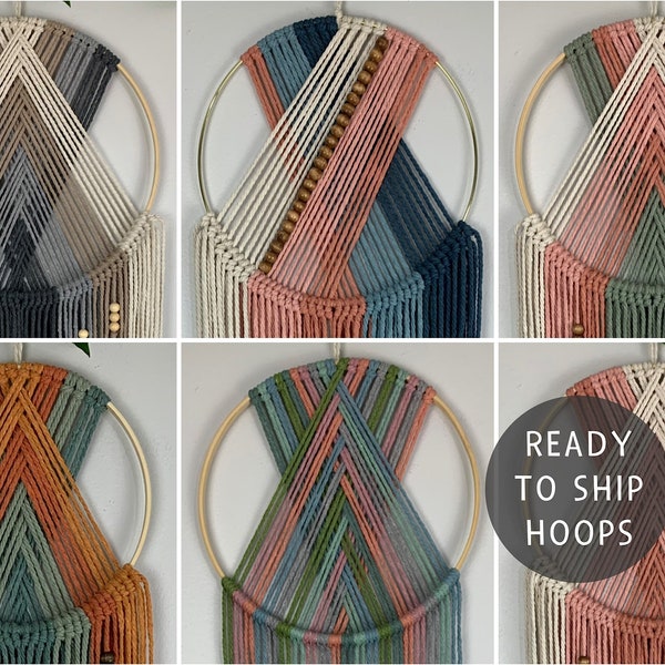 Hoop Macrame Wall Hanging - Etsy