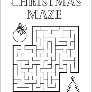 Printable Christmas Activity Book - Etsy