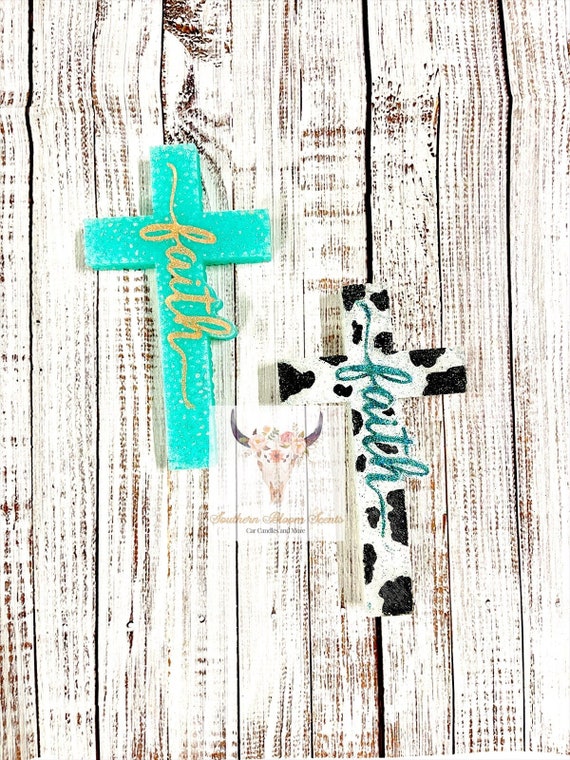 Faith Cross Freshie Car Air Freshener Aroma Beads Car - Etsy
