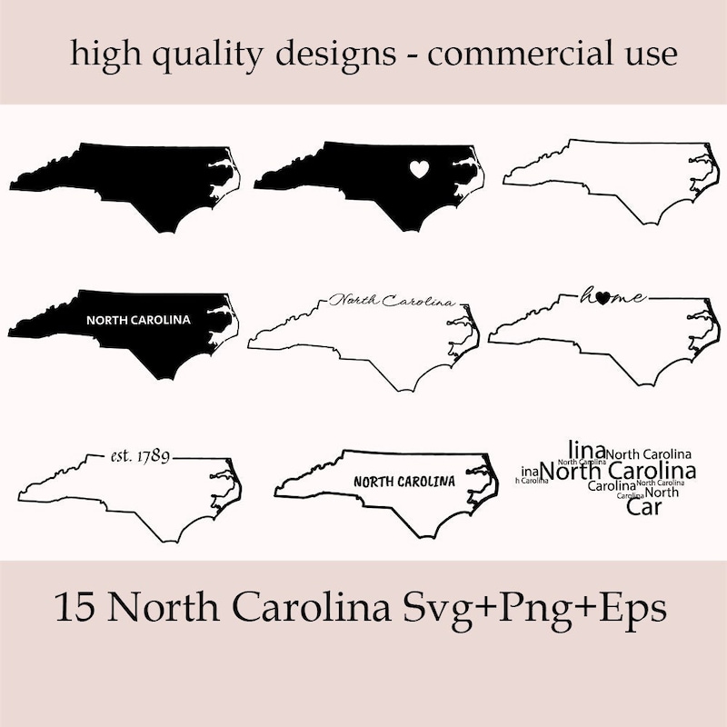 Nc State Svg - Etsy