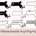 Massachusetts SVG Bundle, Silhouette, Massachusetts State Clipart ...