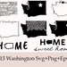 Washington State SVG, WA Svg, State of Washington Outline, Cut Files ...