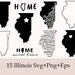 Illinois SVG Bundle, Illinois State Png, Cut File, Cricut, Clip Art ...