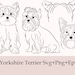 Yorkie Svg, Yorkshire Terrier Svg,yorkie Dog Svg Bundle,yorkie Mom Svg ...