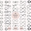Infinity Svg Bundle, Infinity Sign Clipart for Cricut, Infinity Love ...