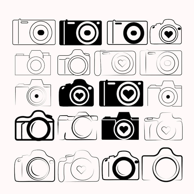 Camera Svg,camera Bundle Svg,photography Svg,camera Cut File,easy Cut ...