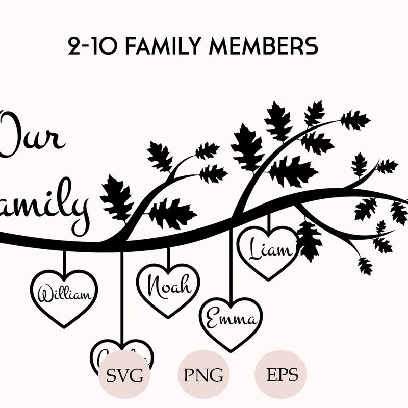 Family Tree Svg - Etsy