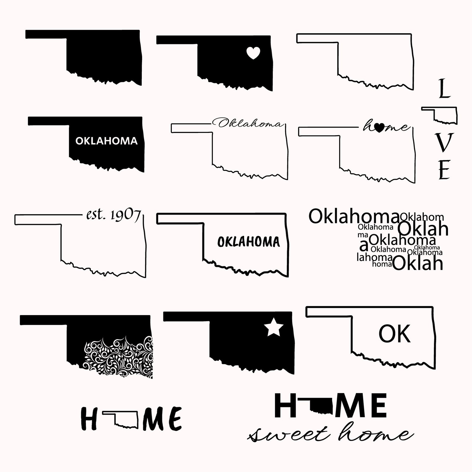 USA States SVG Bundle, 50 States SVG Bundle 750 Files, Outline United ...