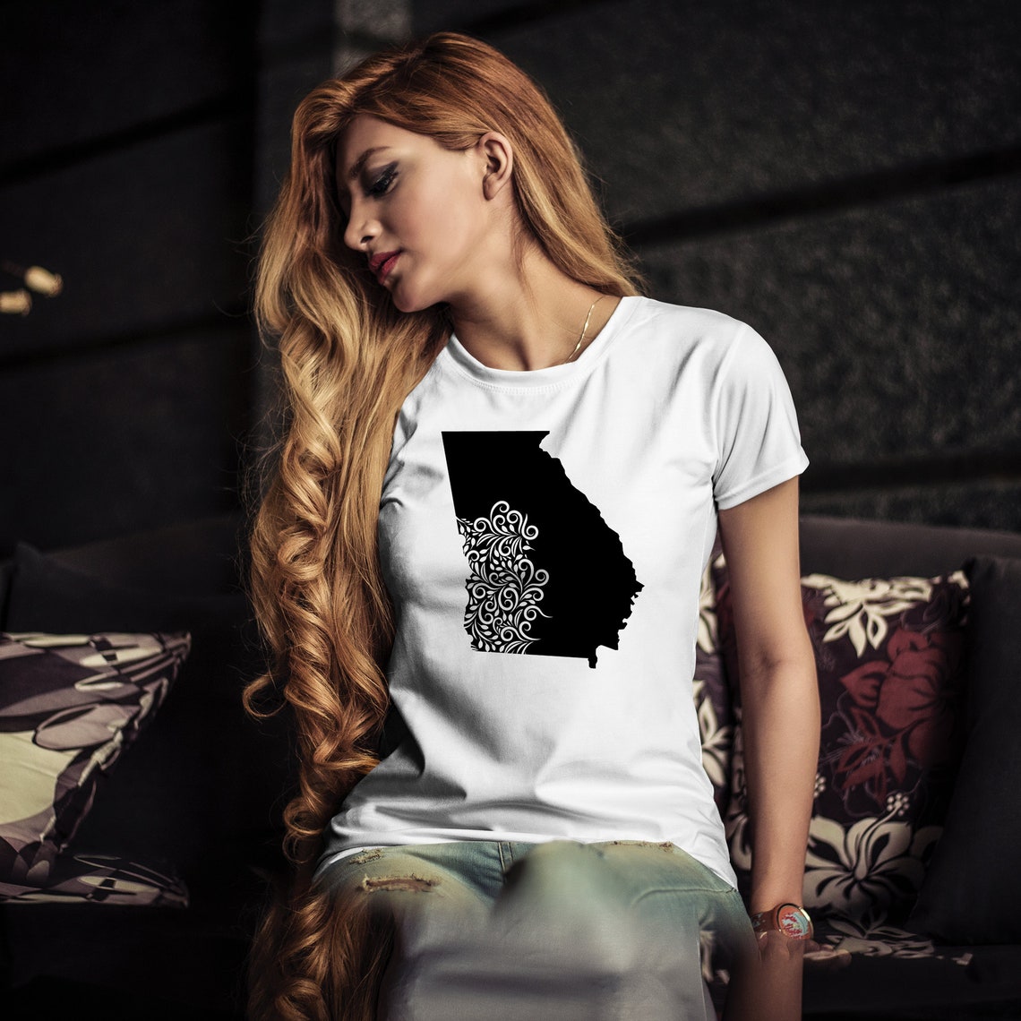 Georgia State SVG Georgia Clipart Silhouette Georgia - Etsy