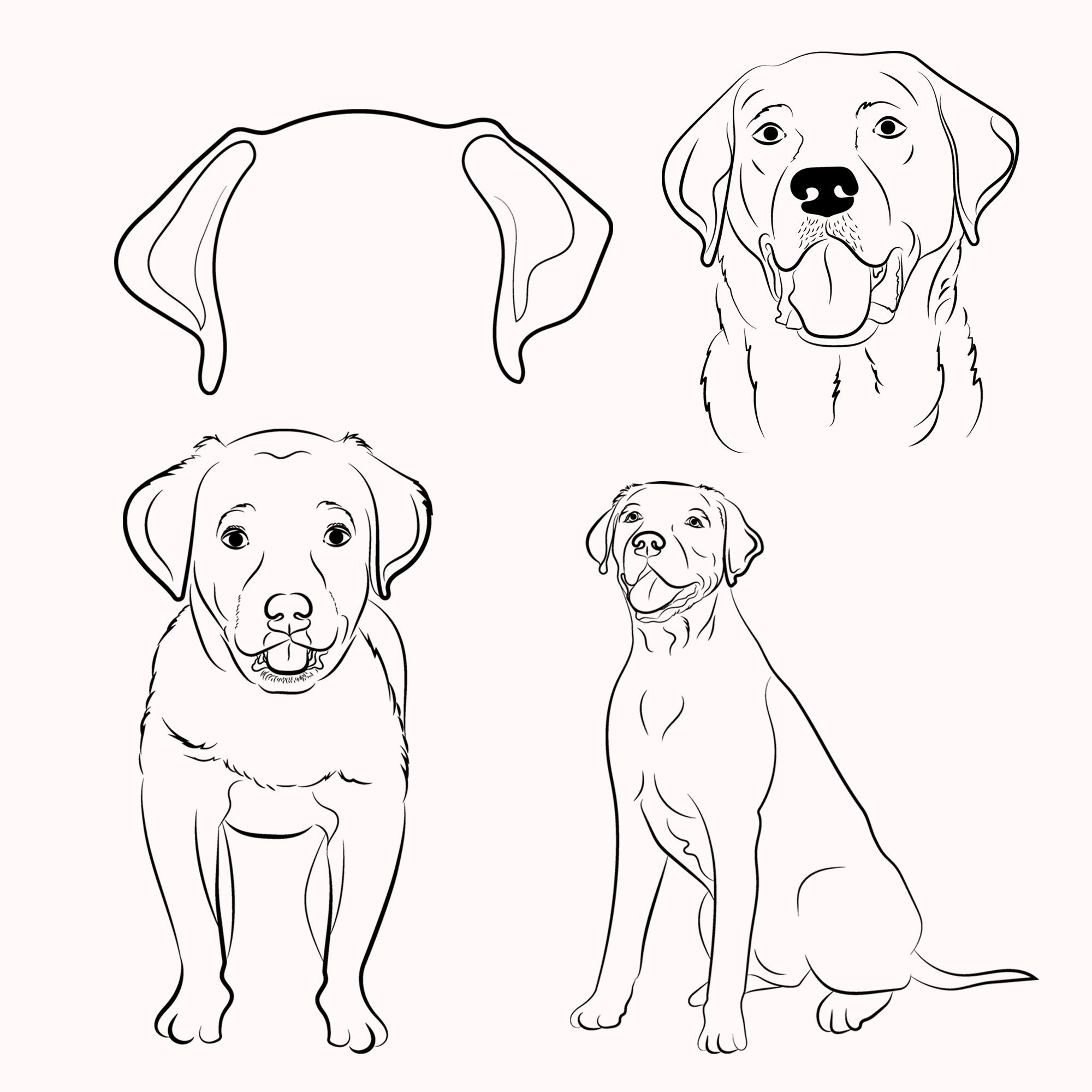 Labrador SVG Labrador Retreiver Svg Golden Retreiver Svg - Etsy