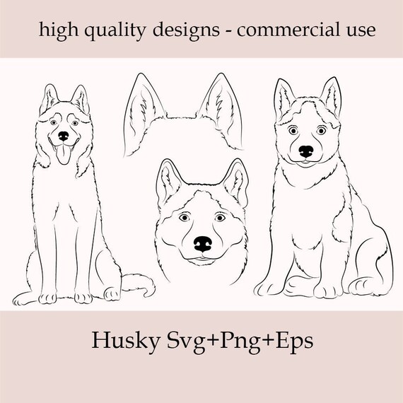 Husky Svg Siberian Husky Svg Bundle Files for Cricut Husky - Etsy