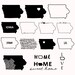 Iowa State SVG, Silhouette, Iowa Outline, Cut File for Cricut, Iowa ...