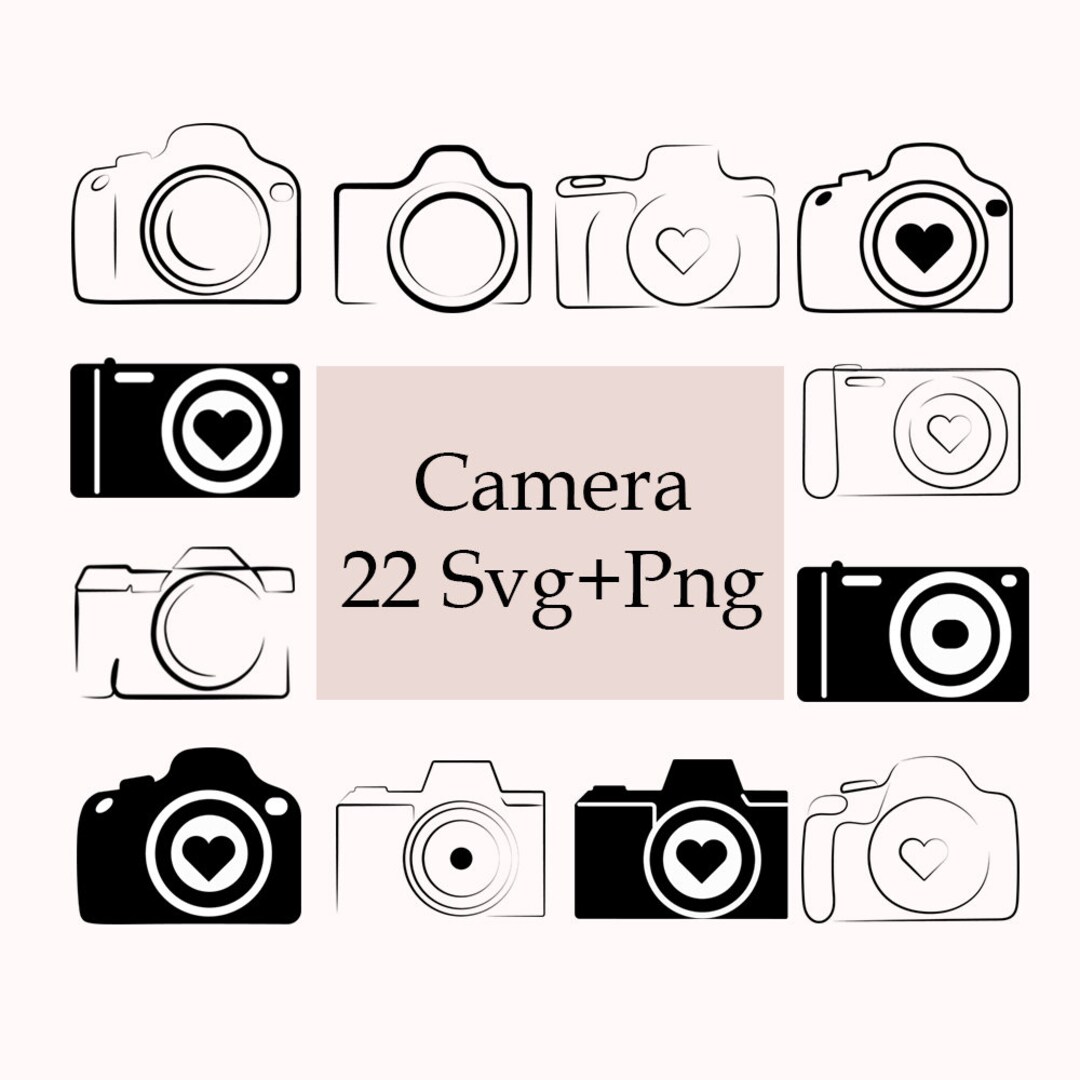 Camera Svg,camera Bundle Svg,photography Svg,camera Cut File,easy Cut ...