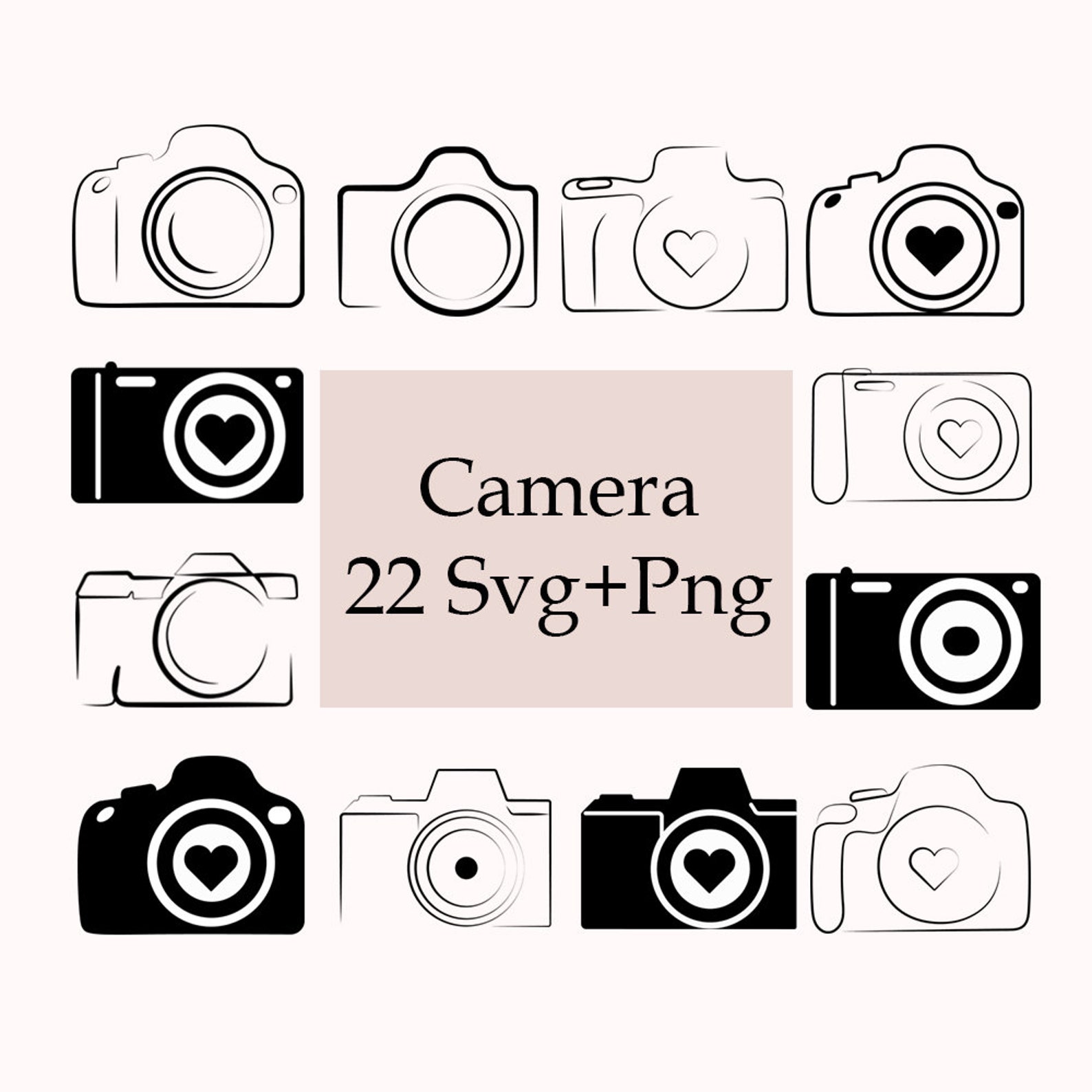 Camera Svg,camera Bundle Svg,photography Svg,camera Cut File,easy Cut ...