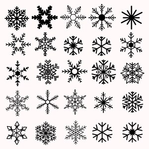 Snowflake Svg Bundle Christmas Ornament Svg Snowflake Svg - Etsy