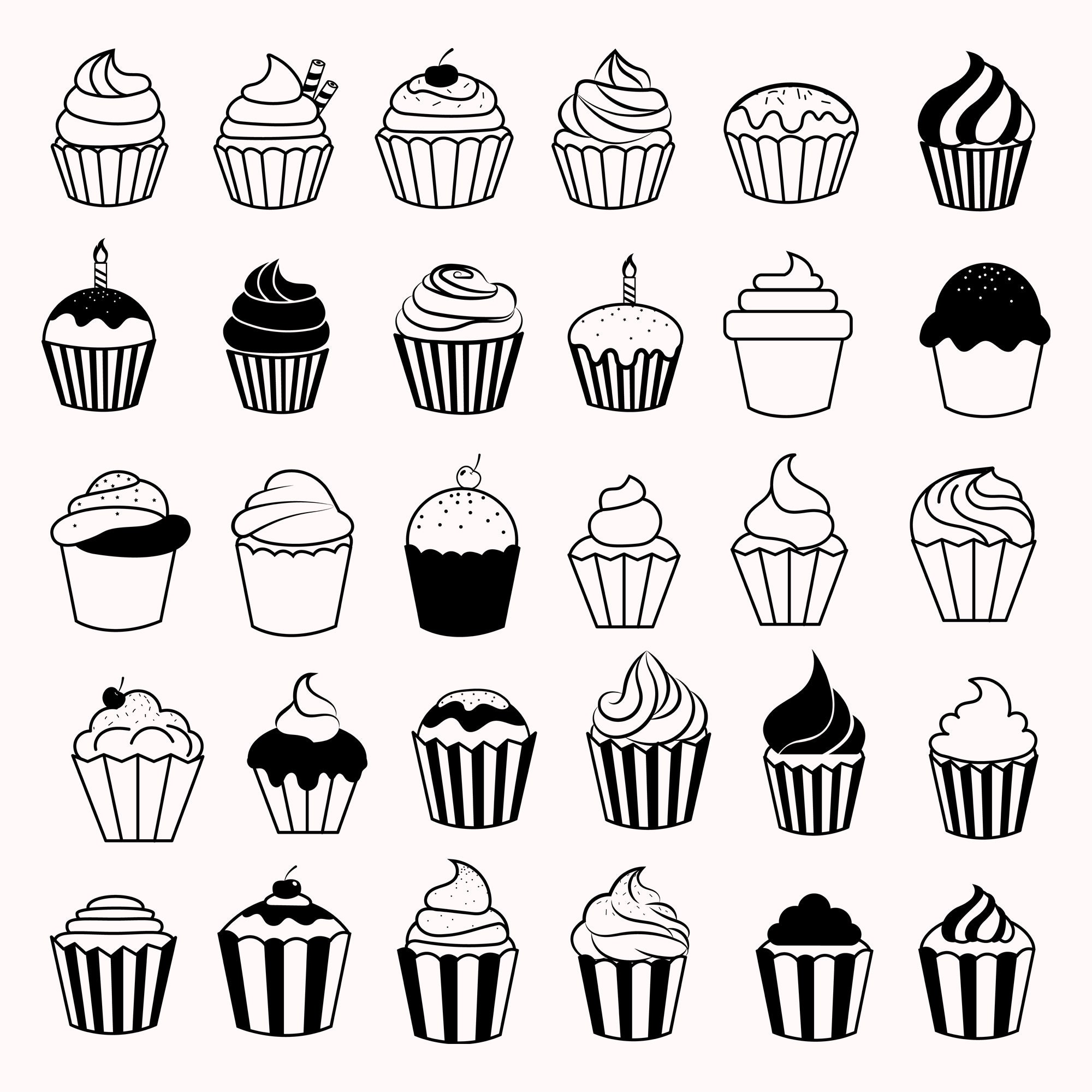 Cupcake Svg Bundle, Muffin SVG, Muffin Cut File, Bakery, Birthday ...
