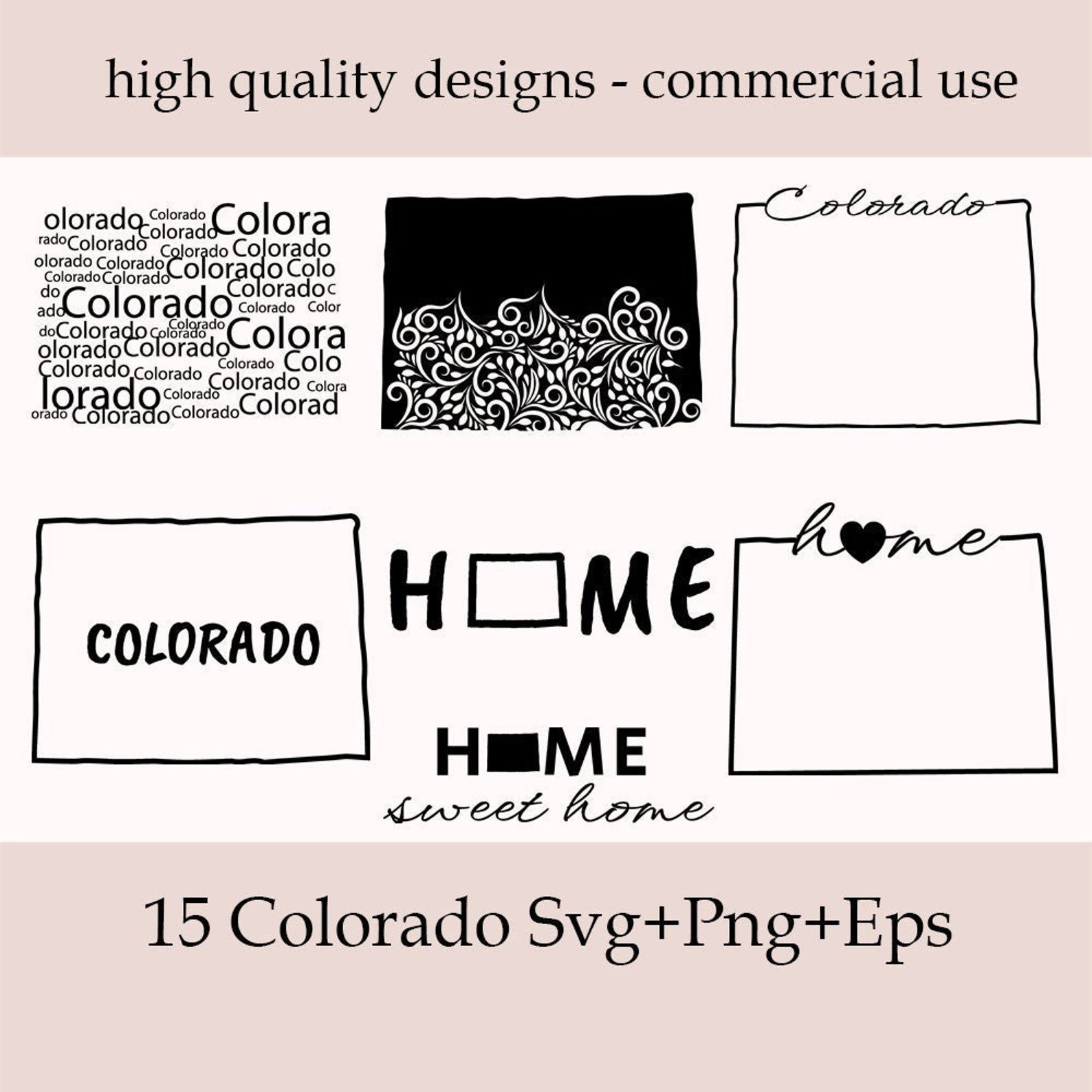 Colorado State SVG Colorado Outline Colorado Svg Cut Files - Etsy