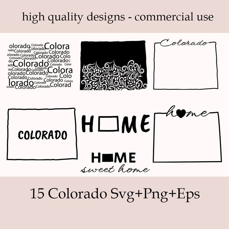 Colorado State SVG Colorado Outline Colorado Svg Cut Files - Etsy
