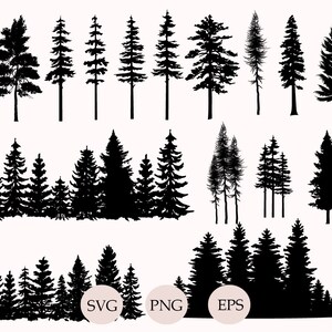 Mountains SVG Bundle, Trees Svg, Forest Svg, Clipart, Svg Files for ...