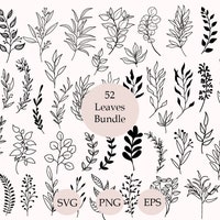 Leaves Svg - Etsy