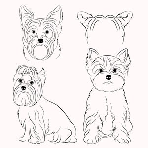 Yorkie Svg, Yorkshire Terrier Svg,yorkie Dog Svg Bundle,yorkie Mom Svg ...