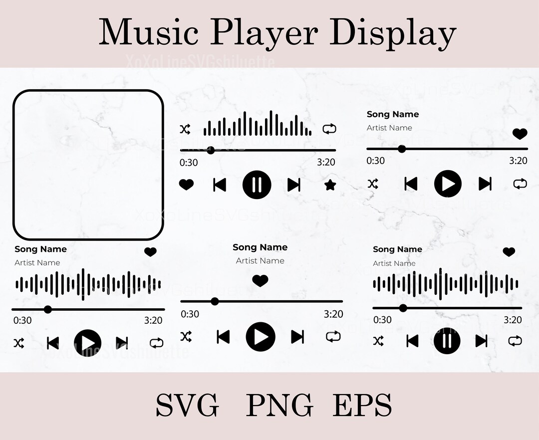 Music Player Svg, Music Player Display, Audio Control Svg, Play Buttons ...