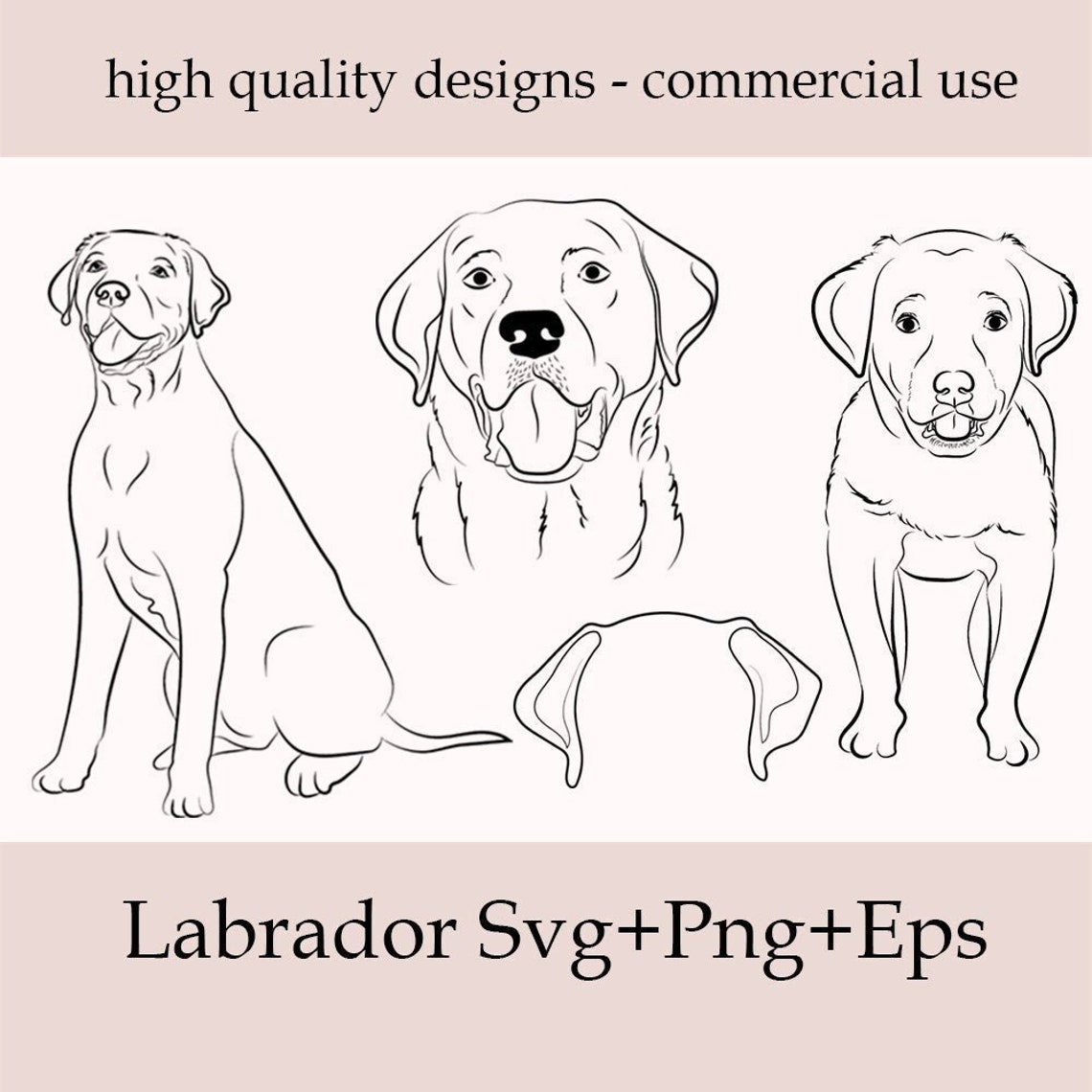 Labrador SVG, Labrador Retreiver Svg, Golden Retreiver Svg, Lab Face ...