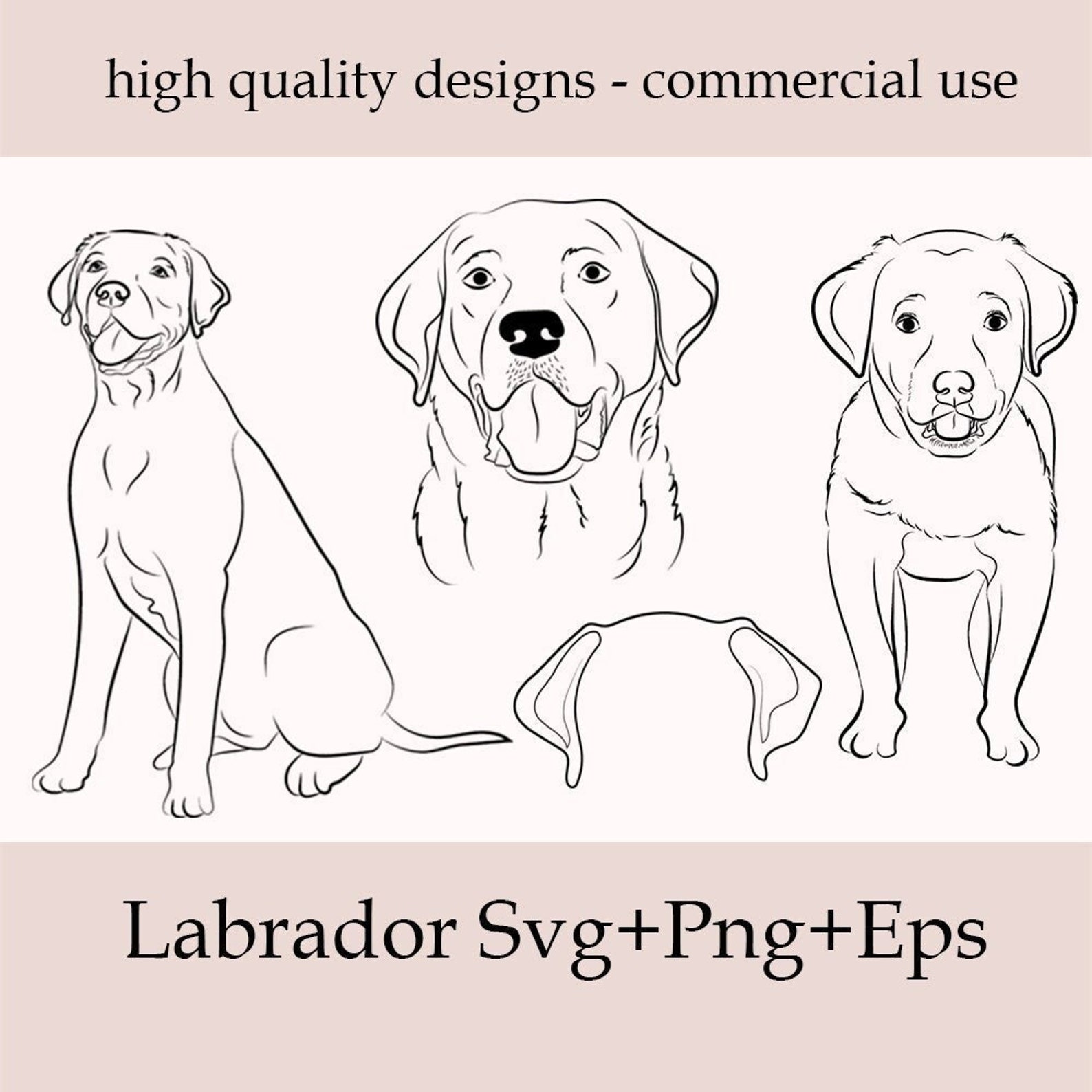 Labrador SVG Labrador Retreiver Svg Golden Retreiver Svg - Etsy
