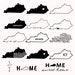 Kentucky SVG Bundle Silhouette Kentucky State Clipart - Etsy