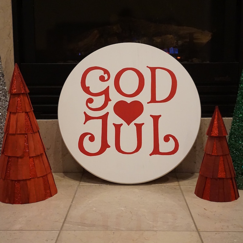 God Jul Sign - Etsy