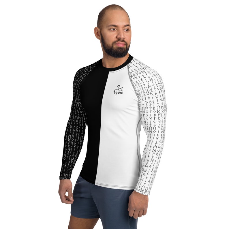 Mjolnir Workout Shirt, Thor Hammer Rash Guard With Futhark, Norse ...