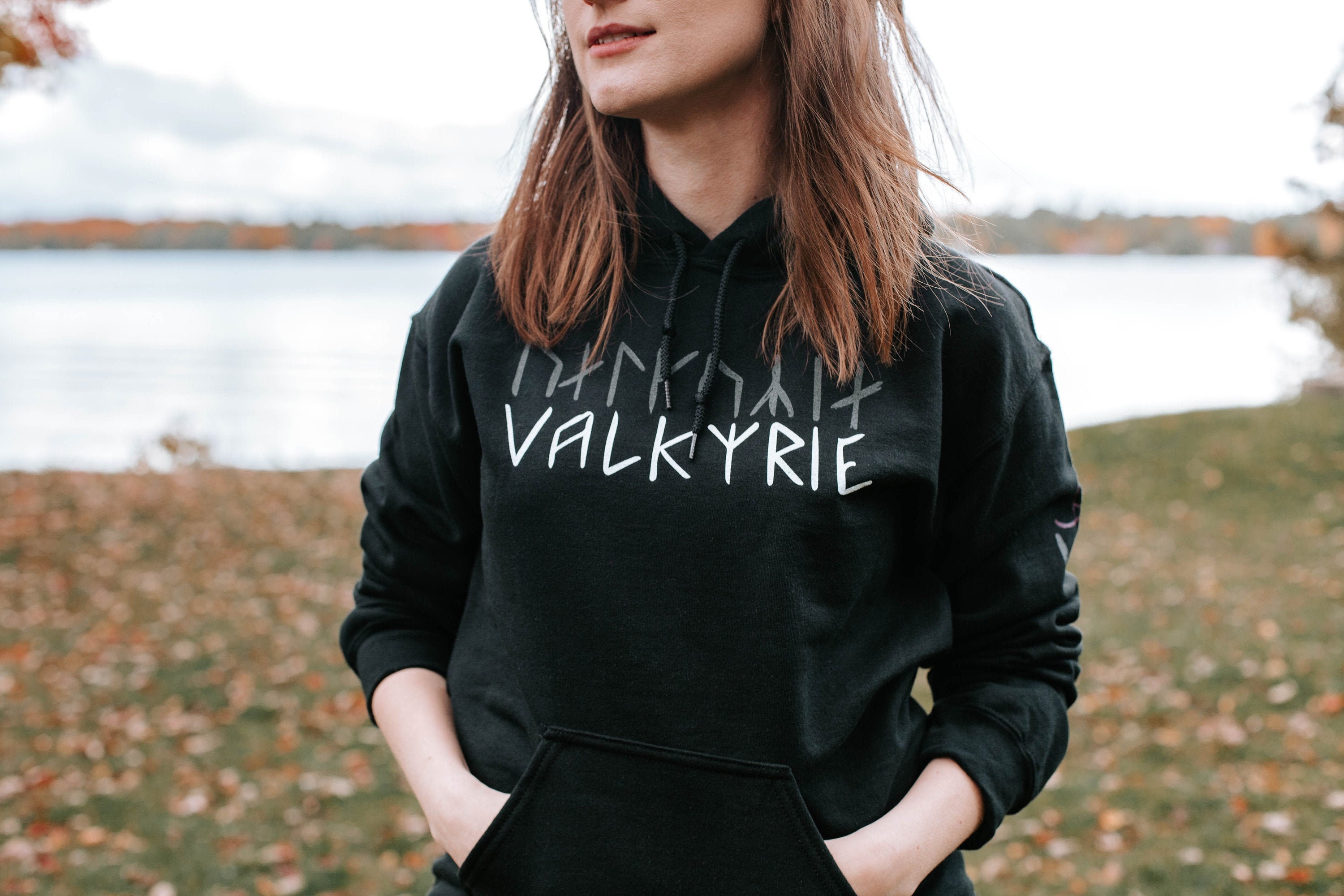 Valkyrie Viking Hoodie Futhark Viking Gifts Norse Mythology | Etsy