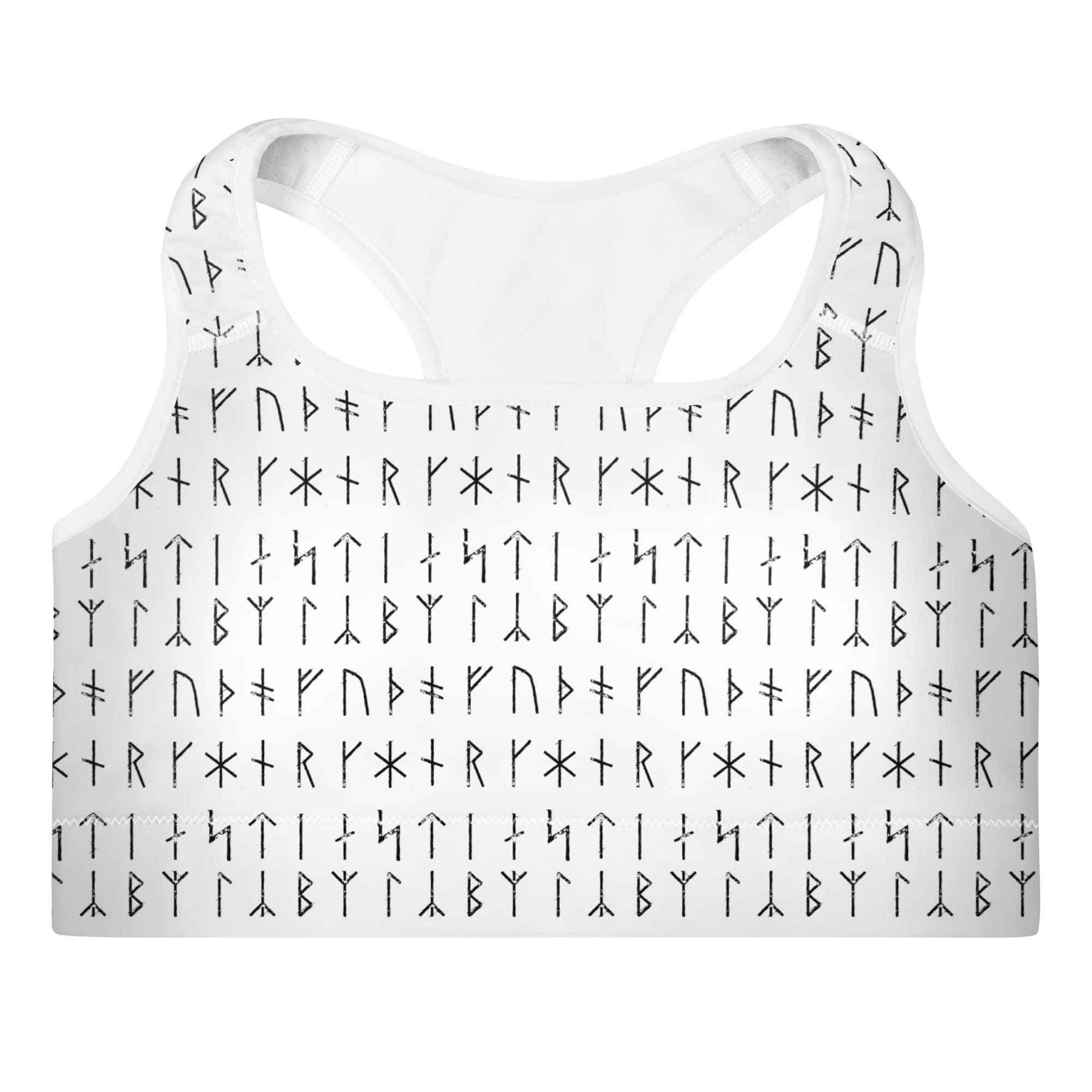 Futhark Viking Rune Sports Bra, Norse Clothing Activewear for Women ...
