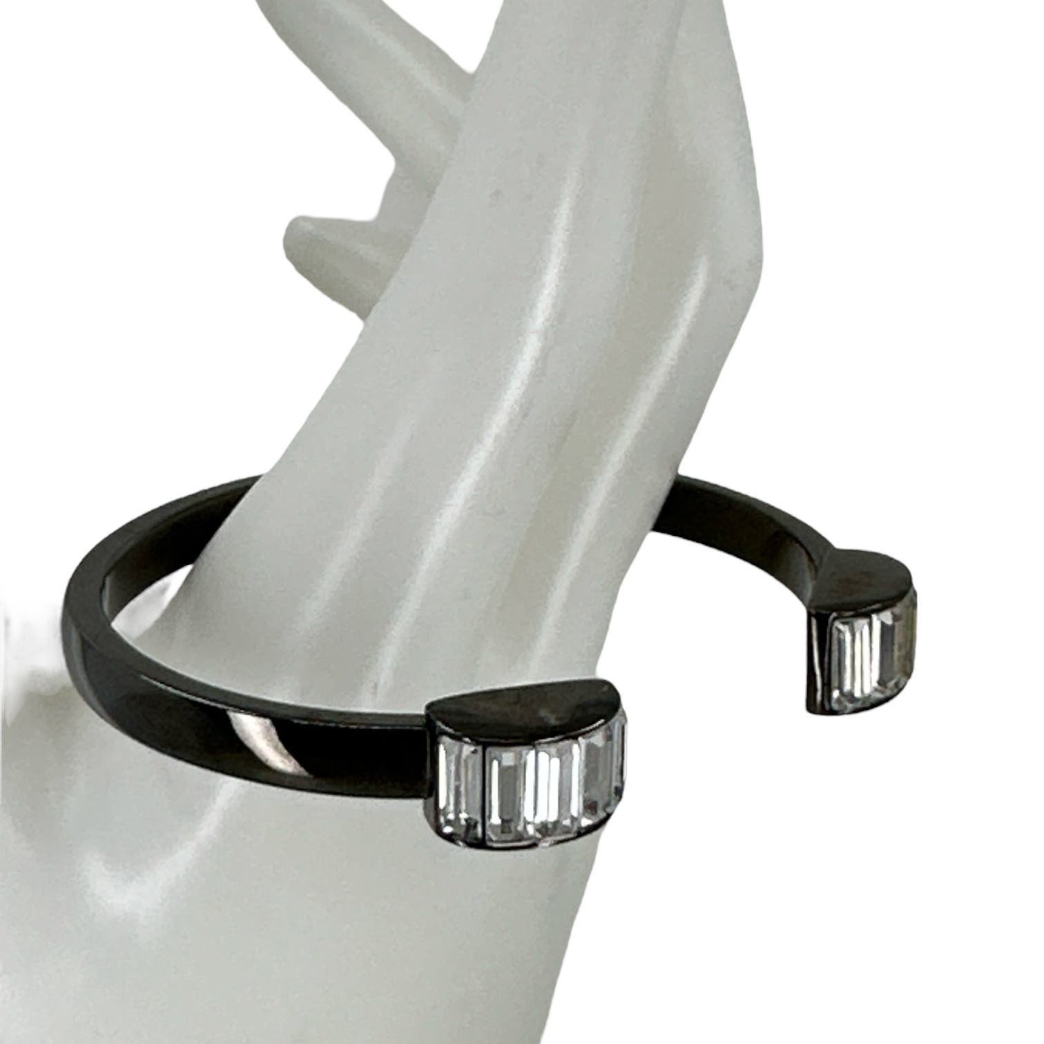 Kiam Family Cubic Zirconia Gun Metal Cuff Link Baguette Kiam Family Cubic Zirconia Gun Metal Cuff Link Baguette