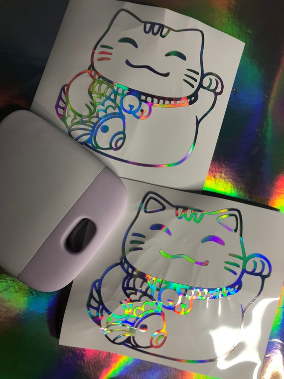 Lucky Cat Decal - Etsy