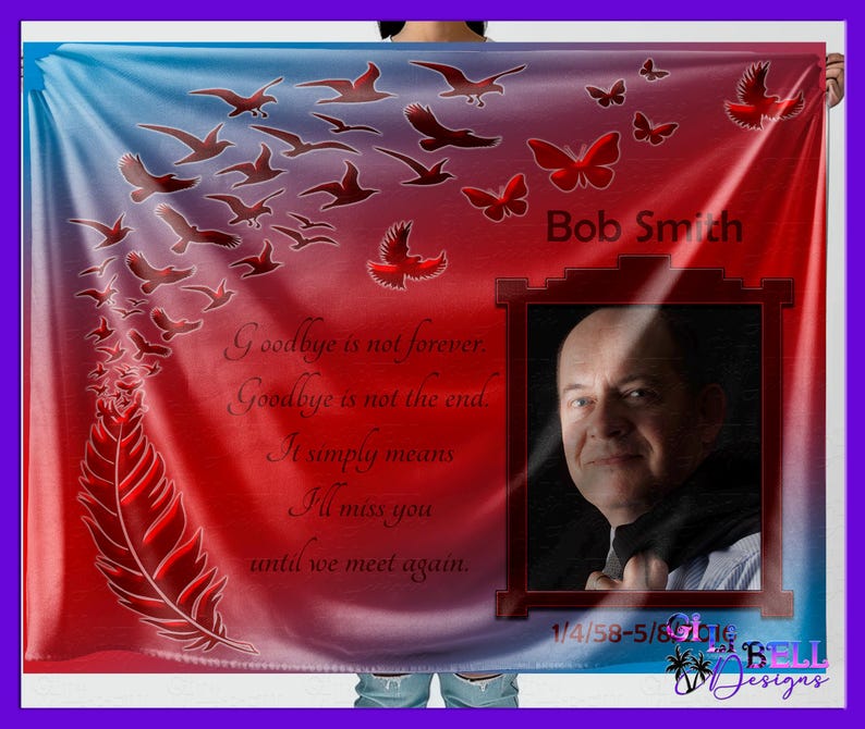 Goodbye Memorial PNG Bundle – Red Feather, Butterflies and “until We ...