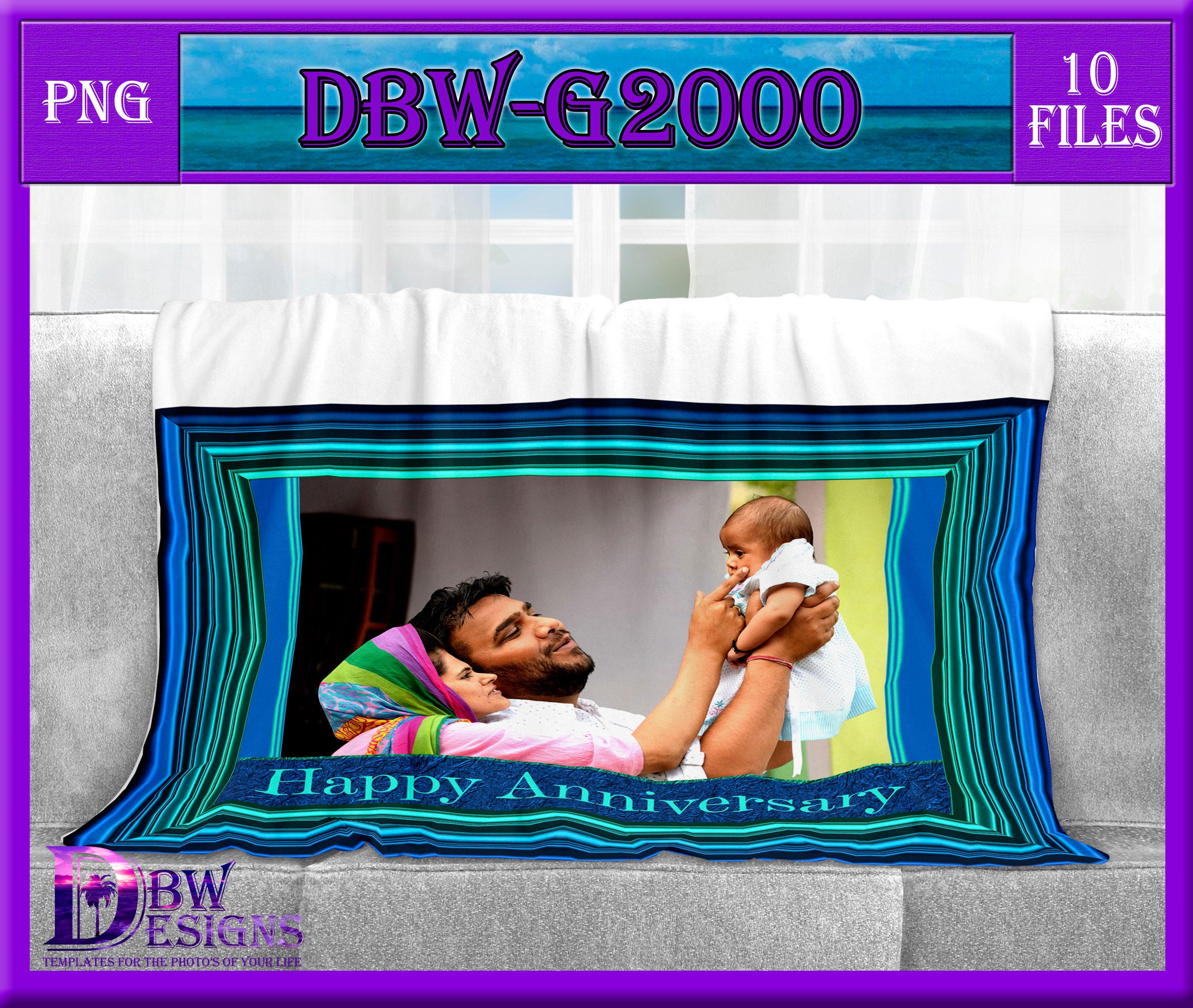 Father's Day Photo Template DIGITAL Design Elegant Frame | Etsy