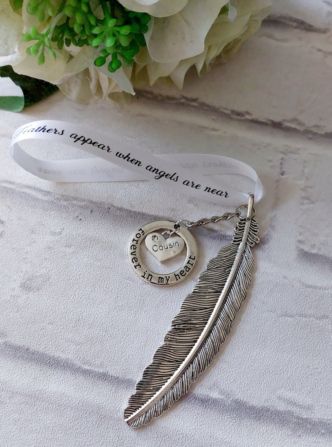 Feather Robin in Loving Memory Memorial Gift, Dad, Mum , Grandad ...