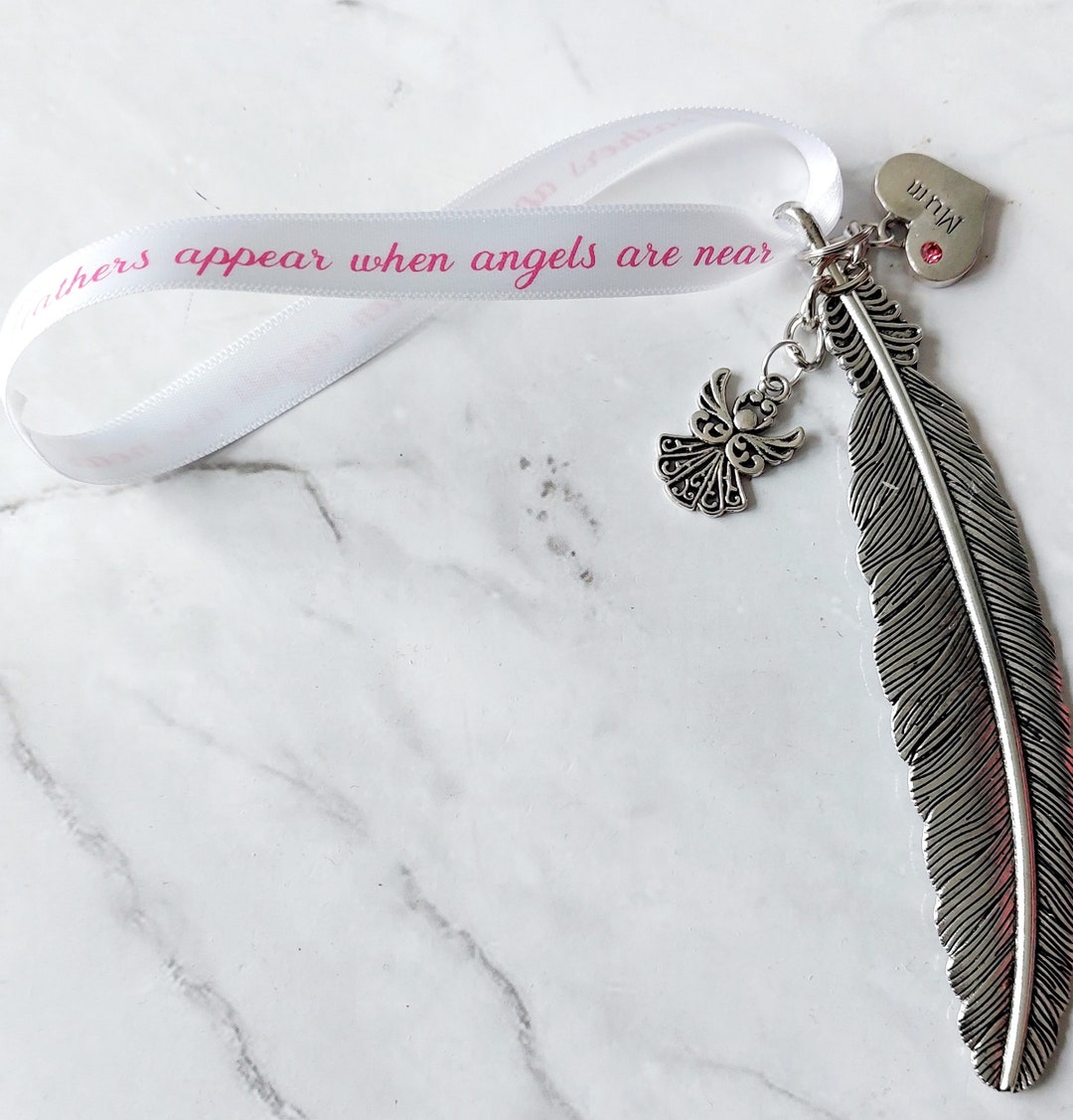 Feather Angel in Loving Memory Memorial Gift Pink Mum - Etsy