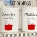 Custom Head Chef and Sous Chef Mug SET, Personalized Couple Gift Idea ...