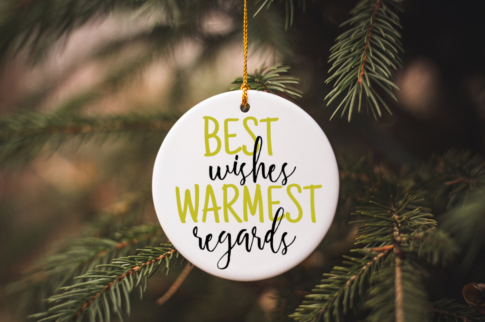 Best Wishes and Warmest Regards Porcelain Ornament, Best Wishes ...