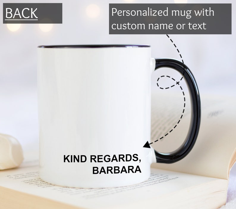 Per My Previous Email Mug With Custom Message on the Back, Office Gifts ...