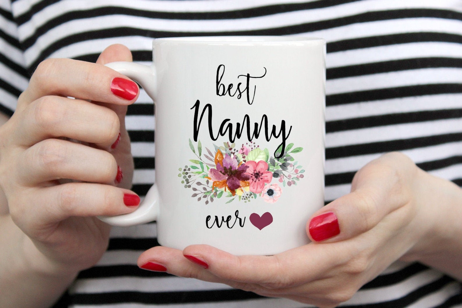 Best Nanny Ever Mug - Gift for Nanny, Nanny Coffee Mug, Nanny Gift From ...