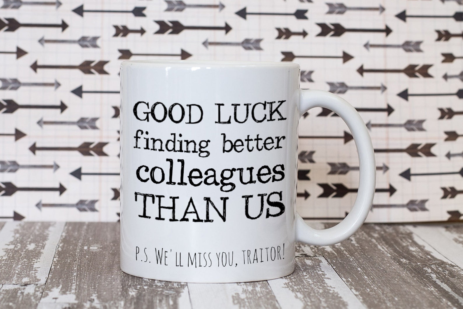 Good luck finding better colleagues mug. Coworker appreciation | Etsy