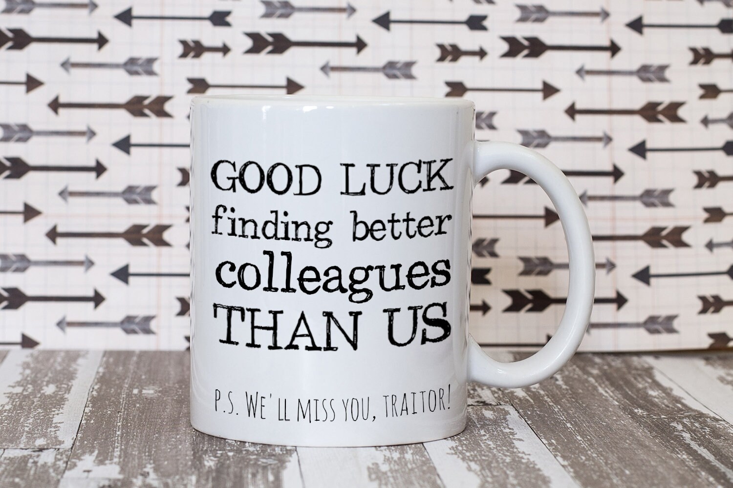 Good luck finding better colleagues mug. Coworker appreciation | Etsy