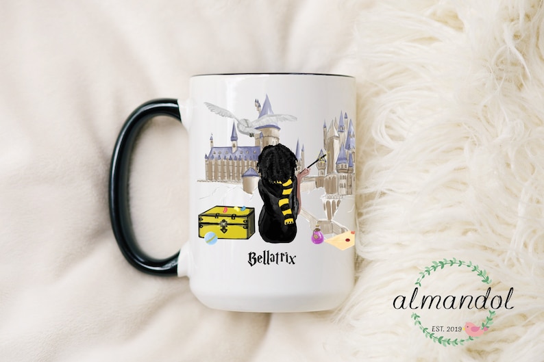 Custom 15oz Mug Wizard Mug Pick Your Hair Mug Espresso - Etsy