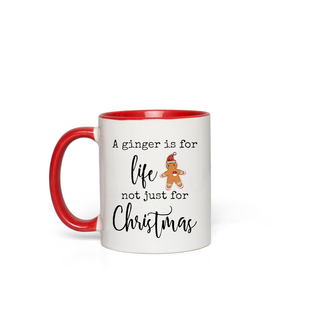 A Ginger is for Life Christmas Mug. Cute Christmas Gift. Secret Santa ...