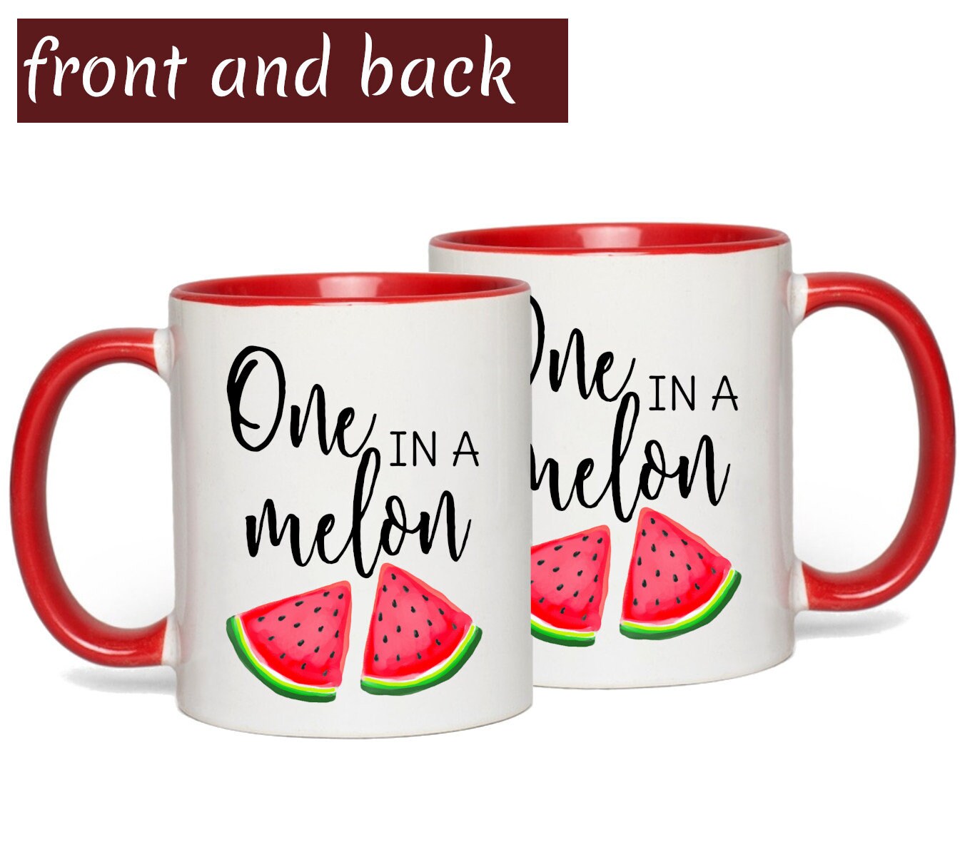 One in a melon mug watermelon mug watermelon coffee mug | Etsy